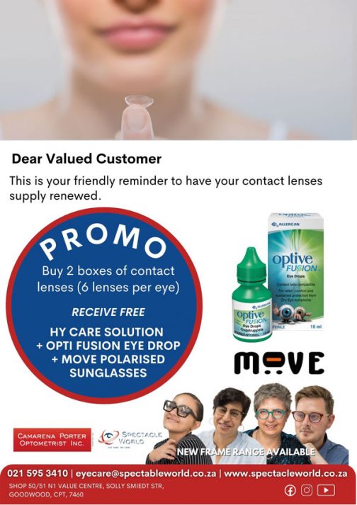 Promotions - Camarena Porter Optometrist (Spectacle World)
